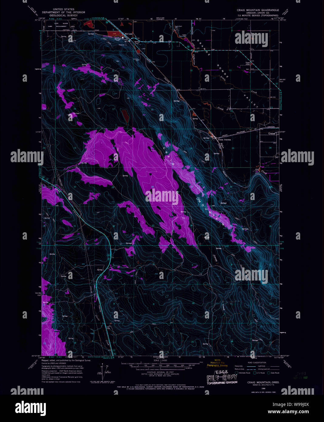 Map of craig hi-res stock photography and images - Alamy