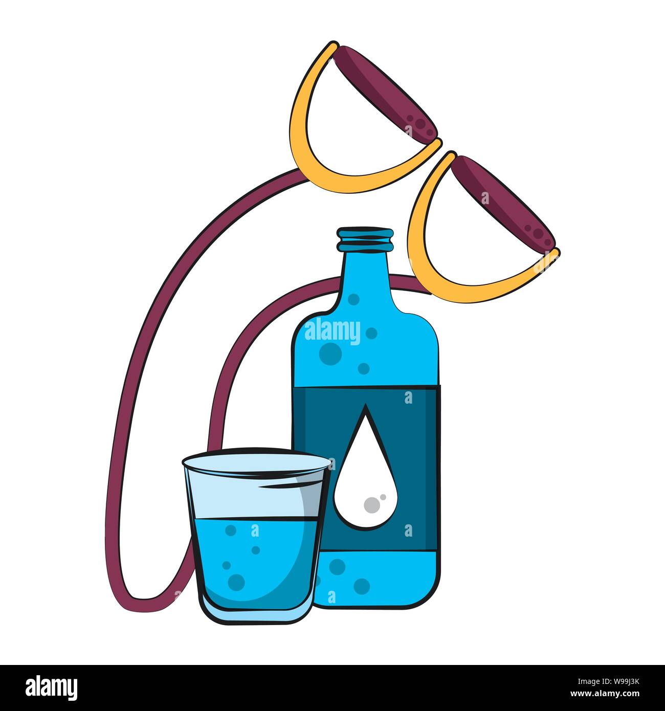water liquid beverage drink cartoon Stock Vector Image & Art - Alamy