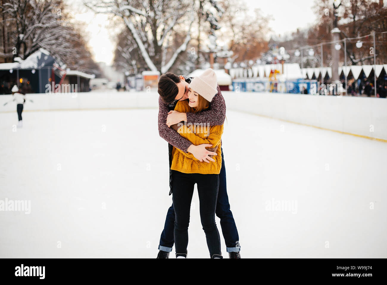 Cute Couples Ice Skating
