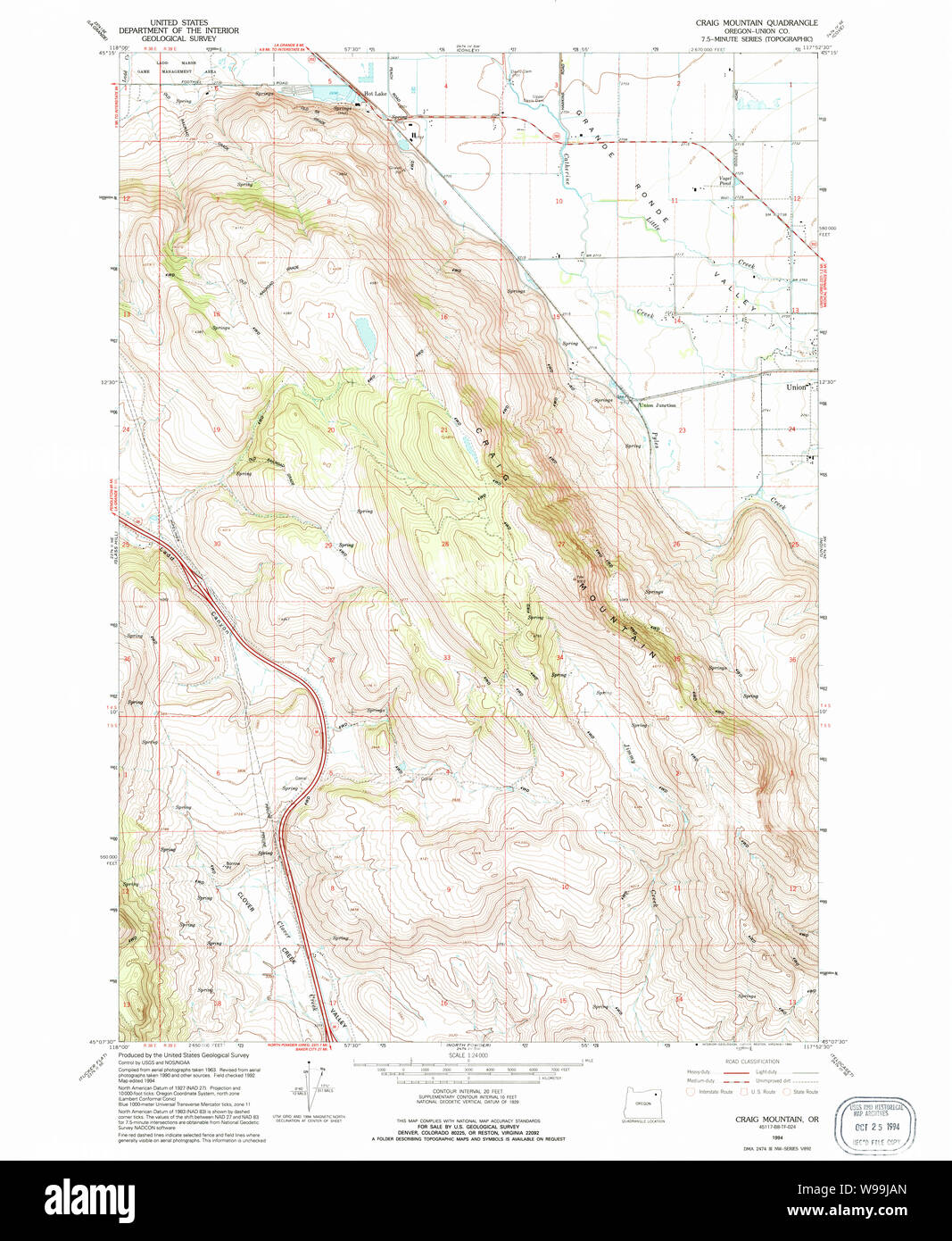 Map of craig hi-res stock photography and images - Alamy