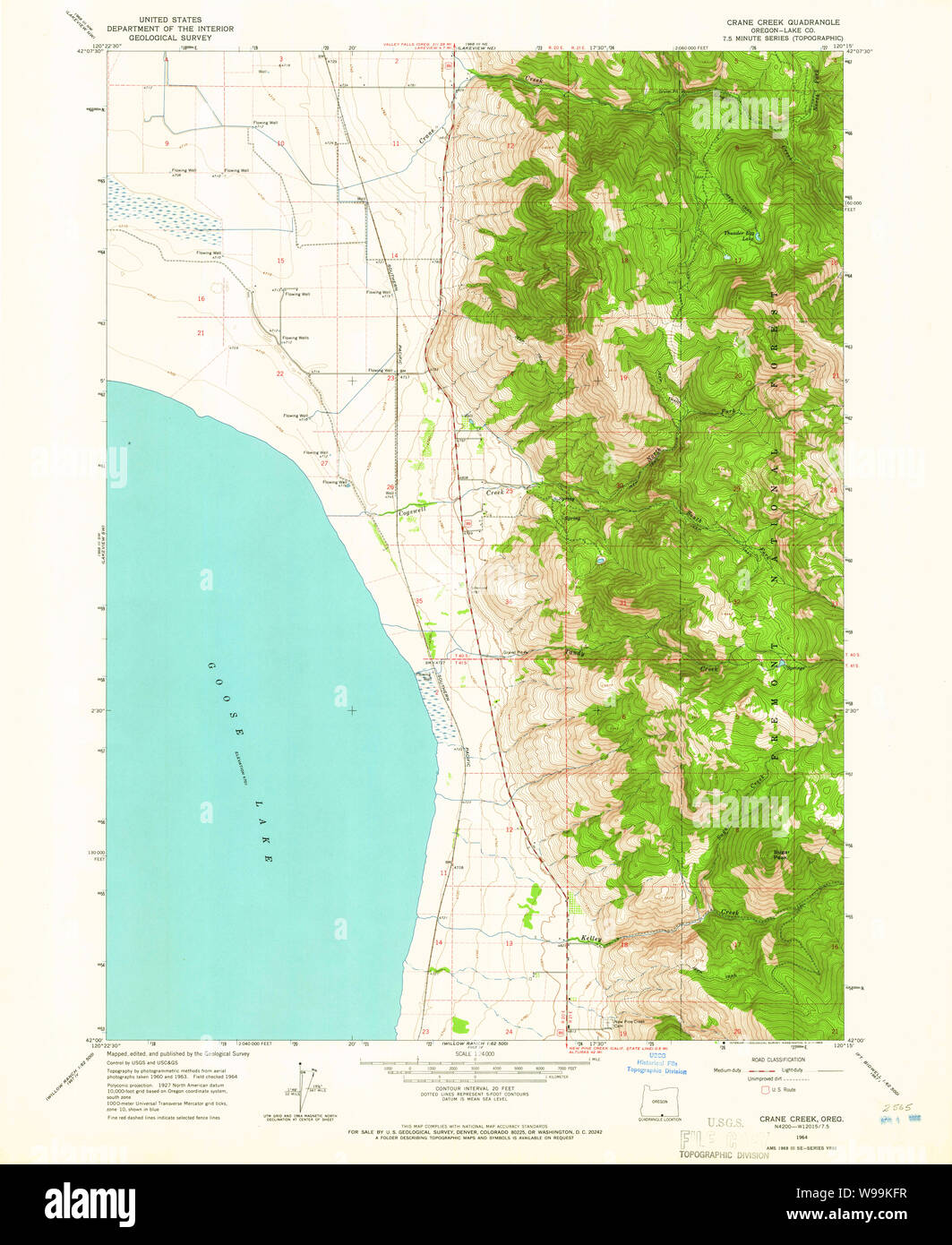 Map of crane oregon hi-res stock photography and images - Alamy