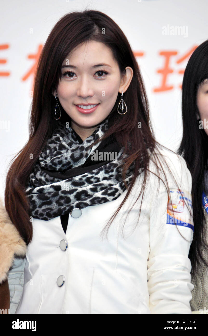 Taiwanese model and actress Lin Chi-ling attends a commercial campaign to promote Pantene ...