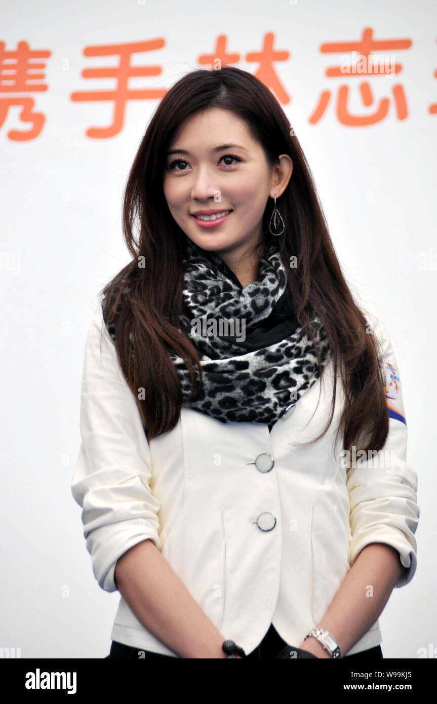 Taiwanese model and actress Lin Chi-ling attends a commercial campaign to promote Pantene ...