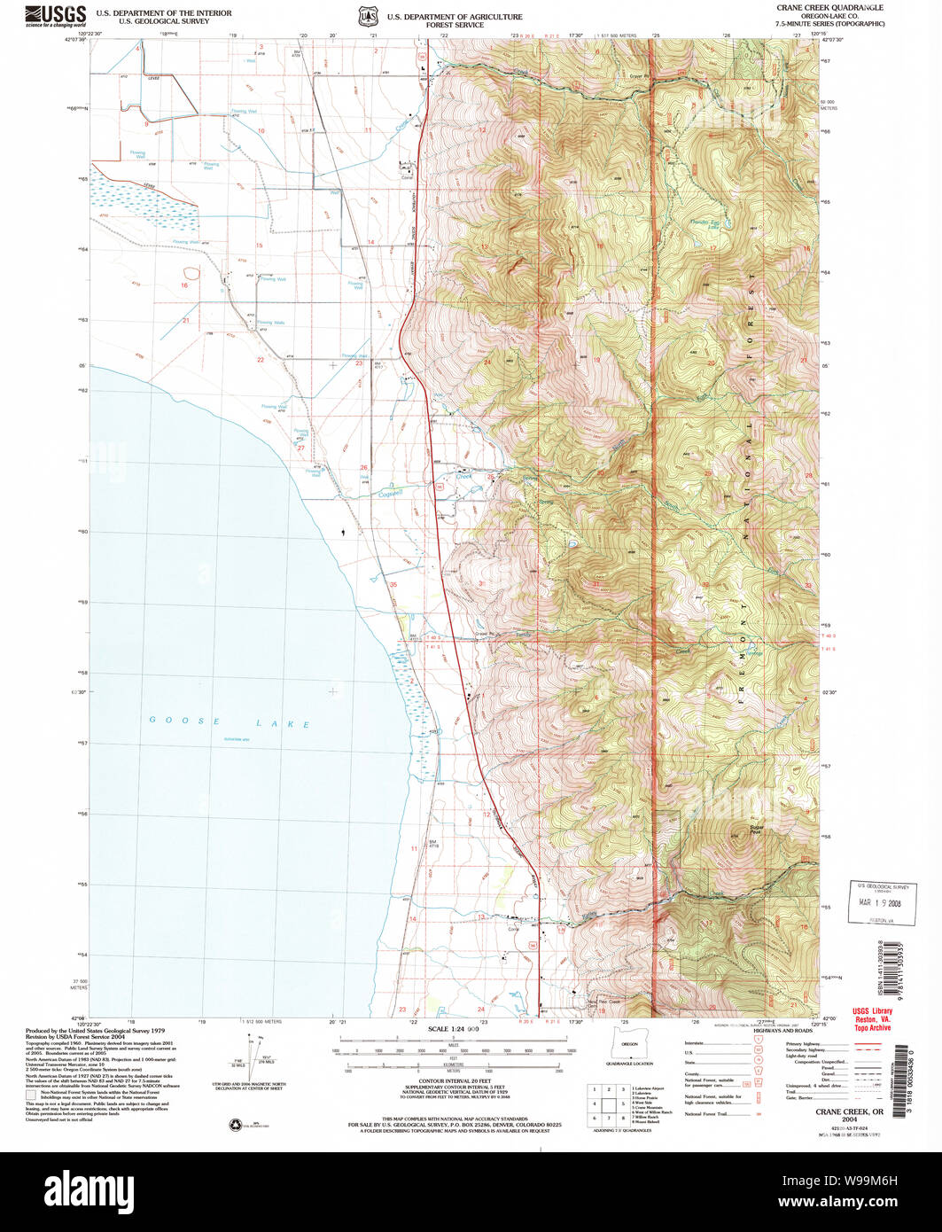 Map of crane oregon hi-res stock photography and images - Alamy