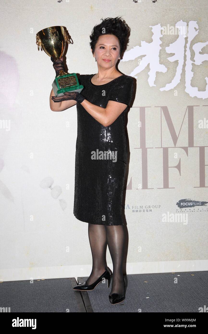 Hongkong singer and actress Deanie Ip Tak-han, winner of the Best ...