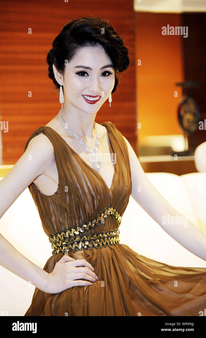 Hong Kong Actress Leni Lan Lan Yan Attends The Opening Ceremony Of A Furniture Festival At A