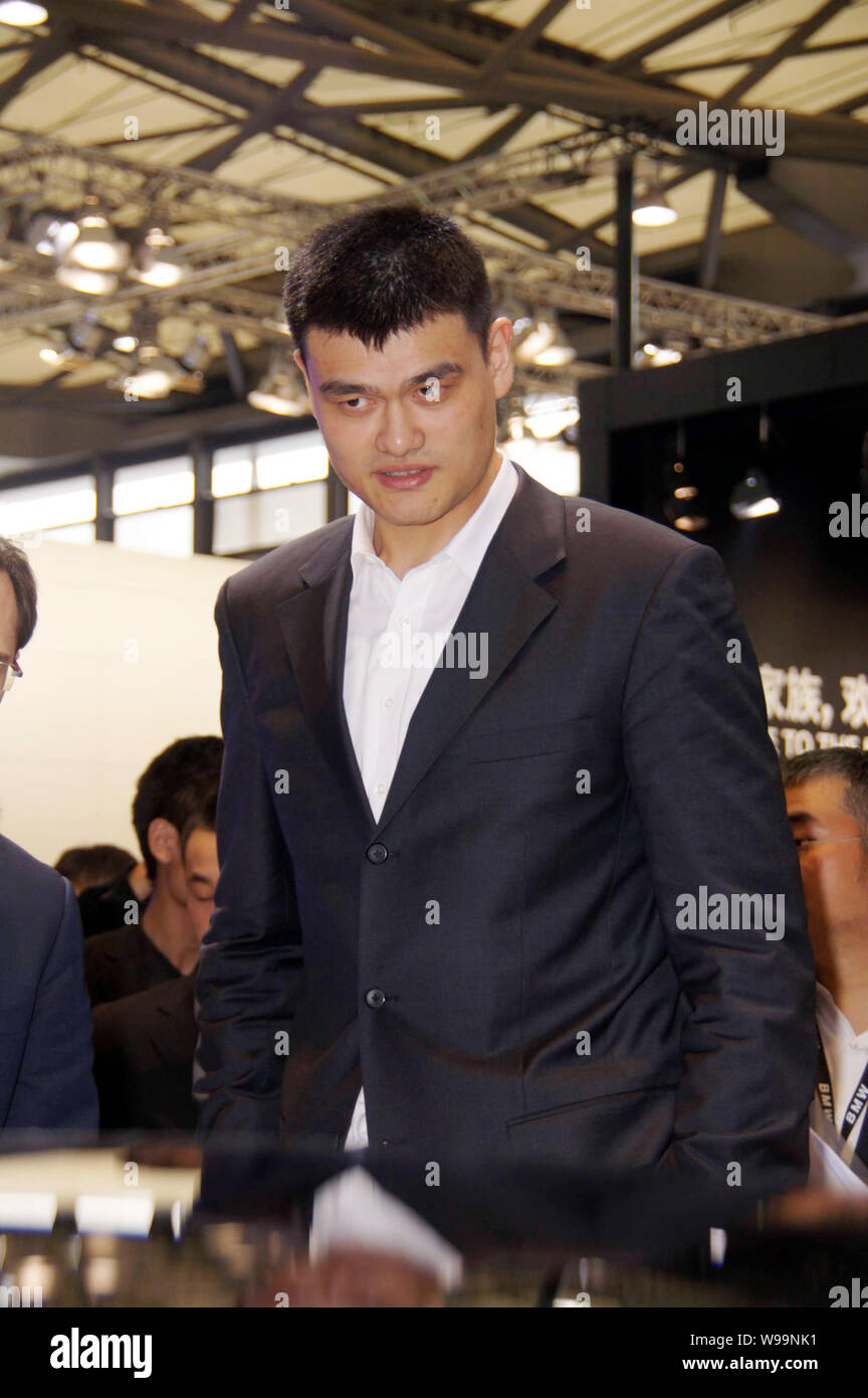 Chinese basketball superstar Yao Ming attends the 14th Shanghai ...