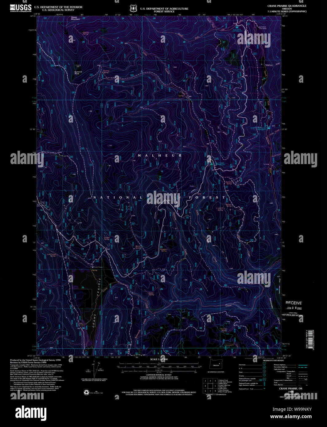 Map of crane oregon hi-res stock photography and images - Alamy