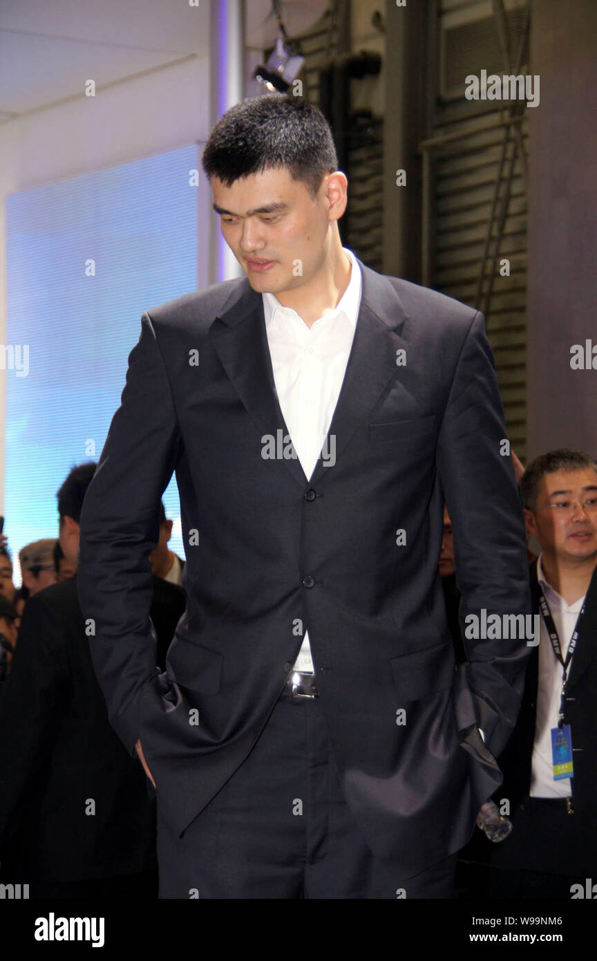 Chinese basketball superstar Yao Ming attends the 14th Shanghai ...