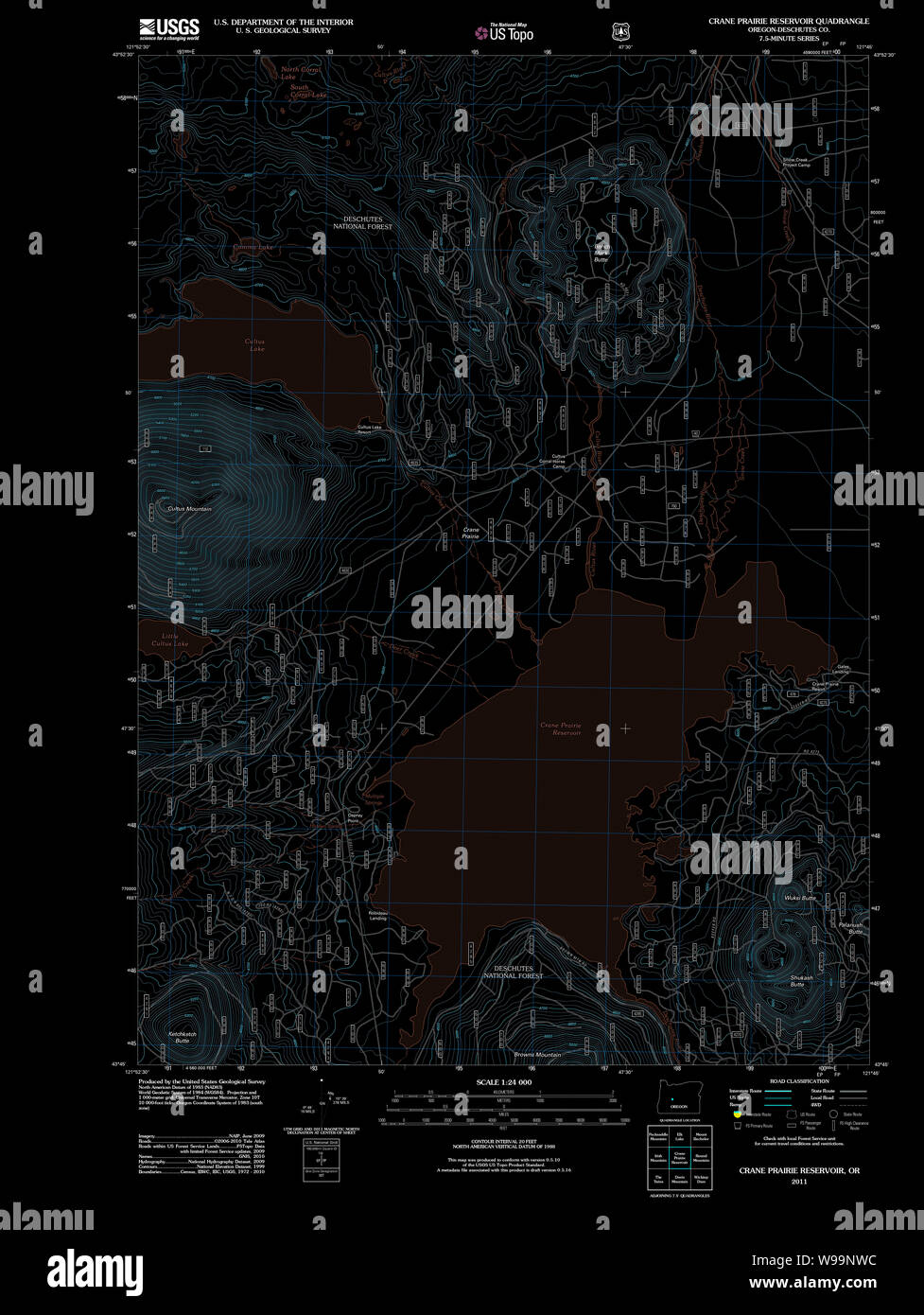 Map of crane oregon hi-res stock photography and images - Alamy