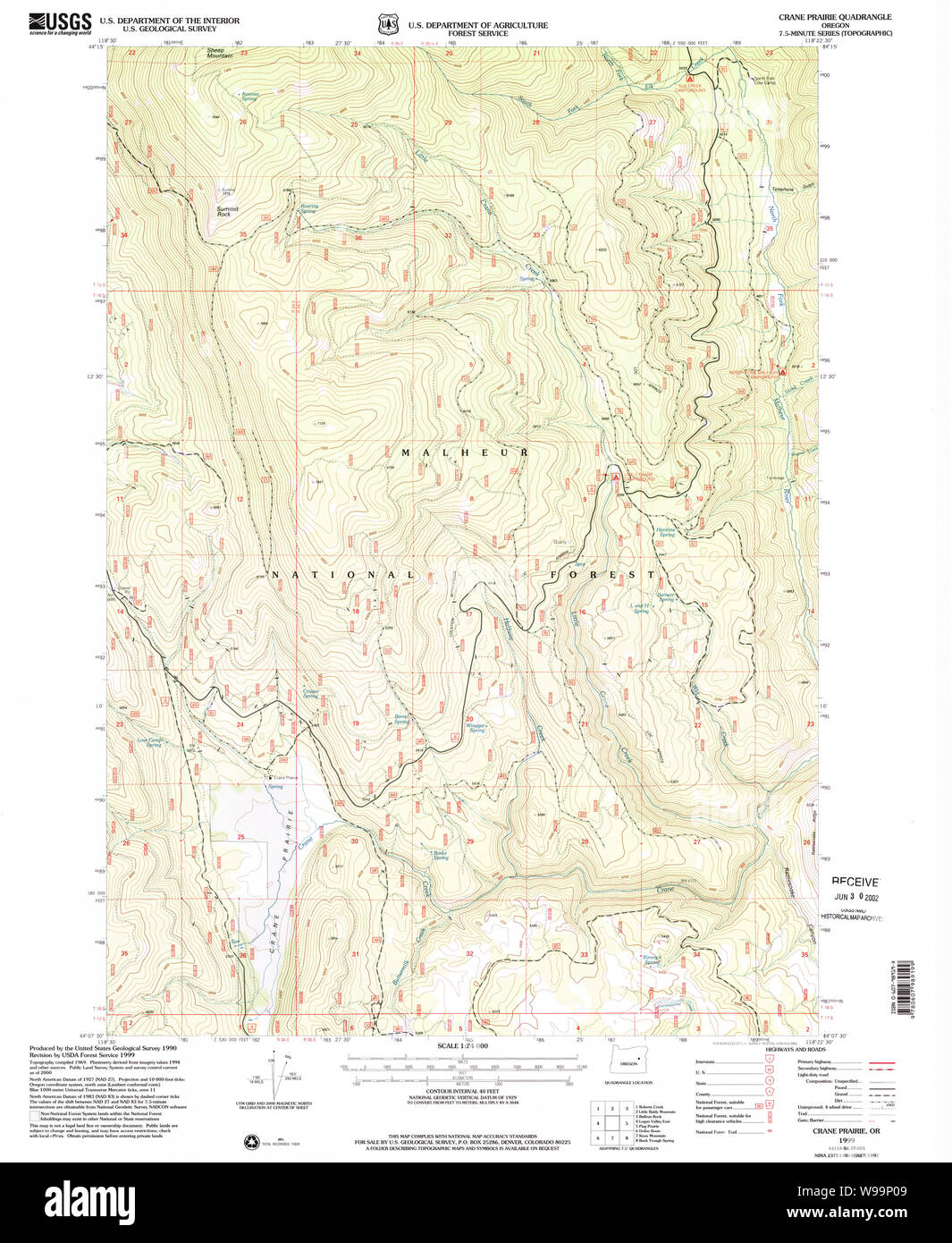 Map of crane oregon hi-res stock photography and images - Alamy
