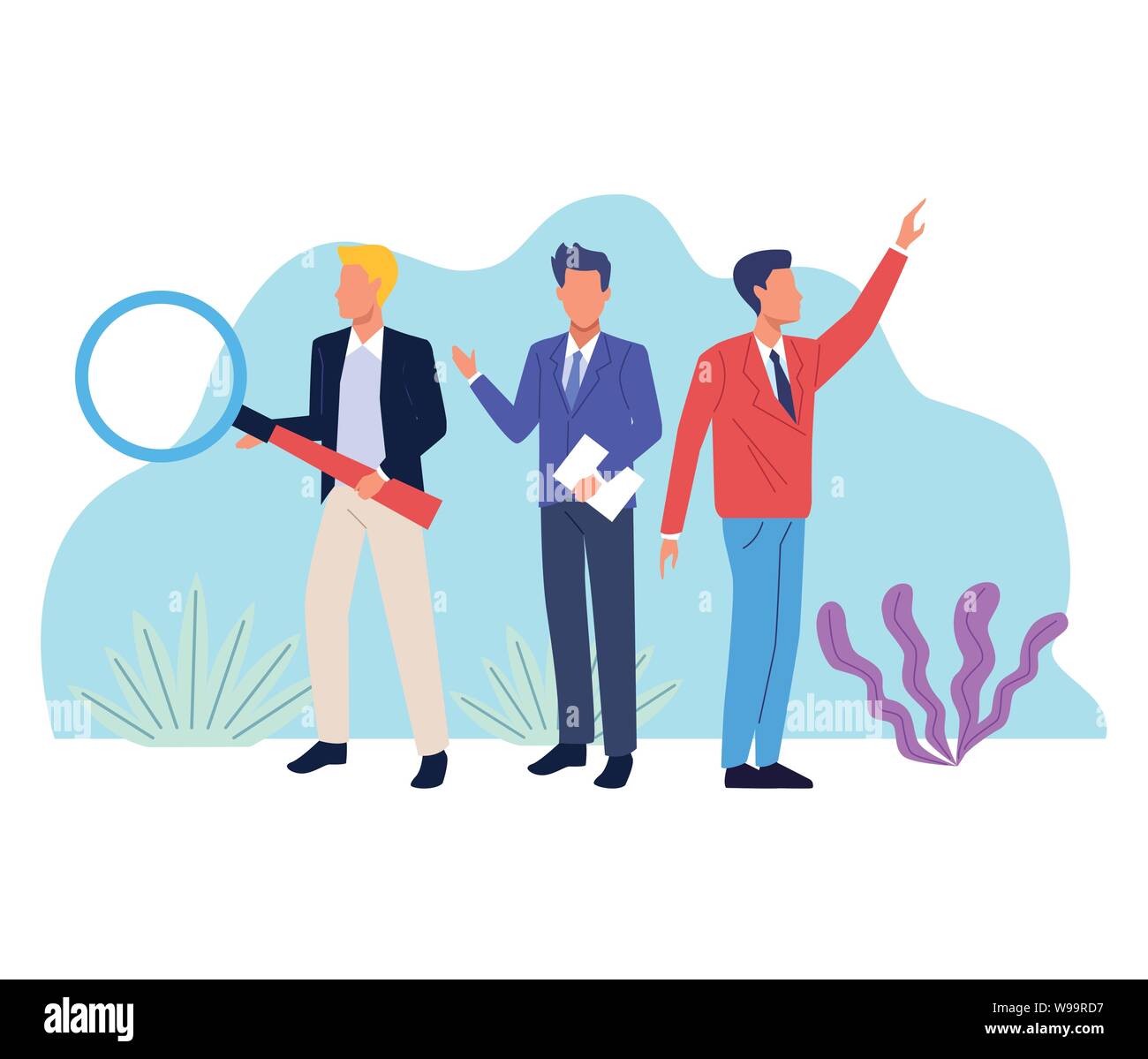 Business people working faceless cartoons Stock Vector Image & Art - Alamy