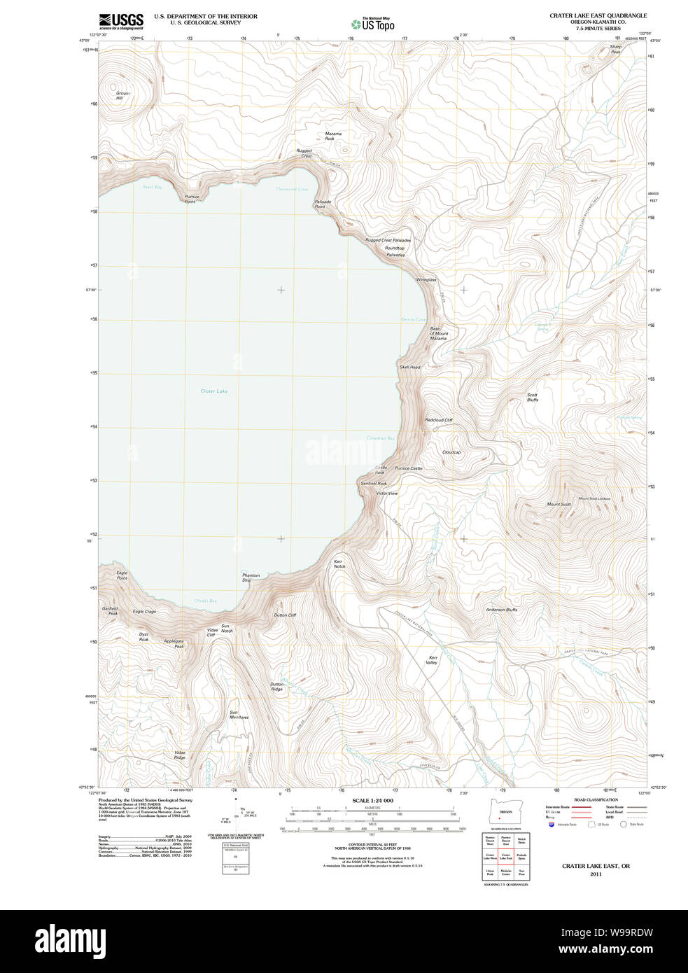 Crater lake crater Cut Out Stock Images & Pictures - Alamy
