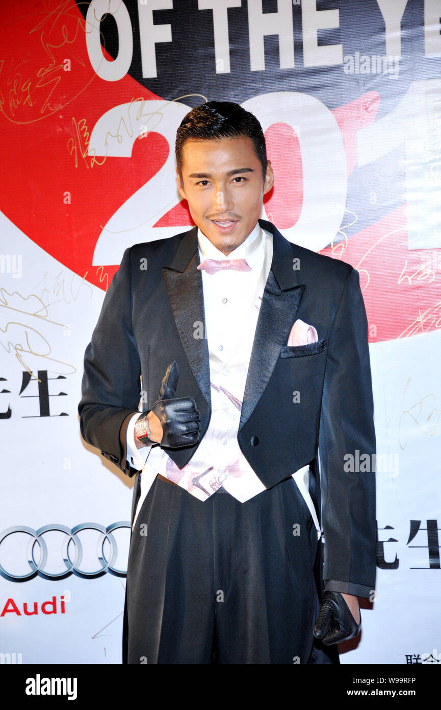 Chinese actor Hu Bing is pictured on the red carpet prior to the Men of ...