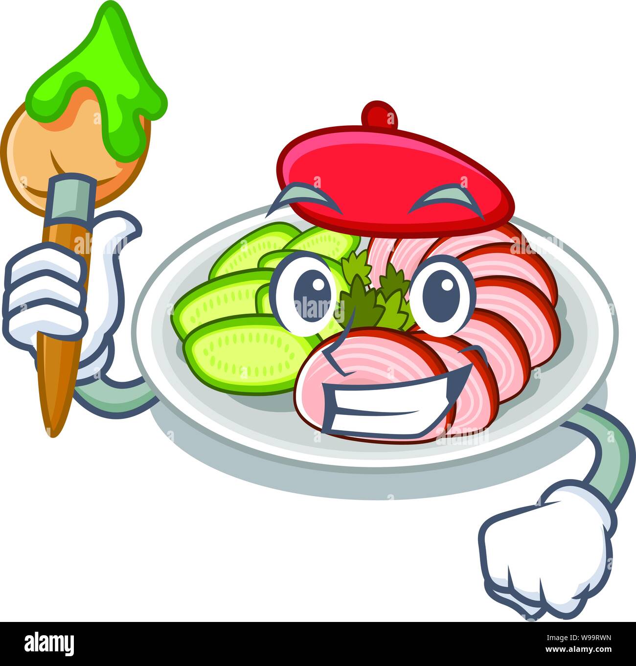 Artist peking dunking in the character shape Stock Vector Image & Art ...