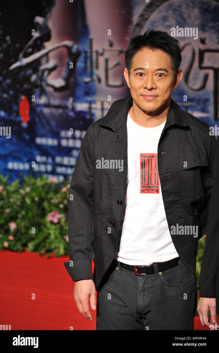 Chinese martial actor Jet Li, also known as Li Lianjie attends the ...