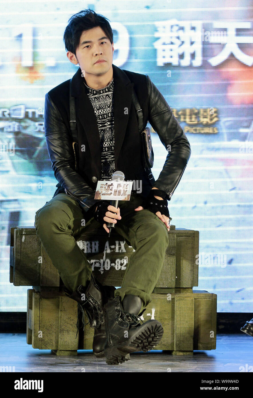 Taiwanese singer and actor Jay Chou attends a press conference for the ...