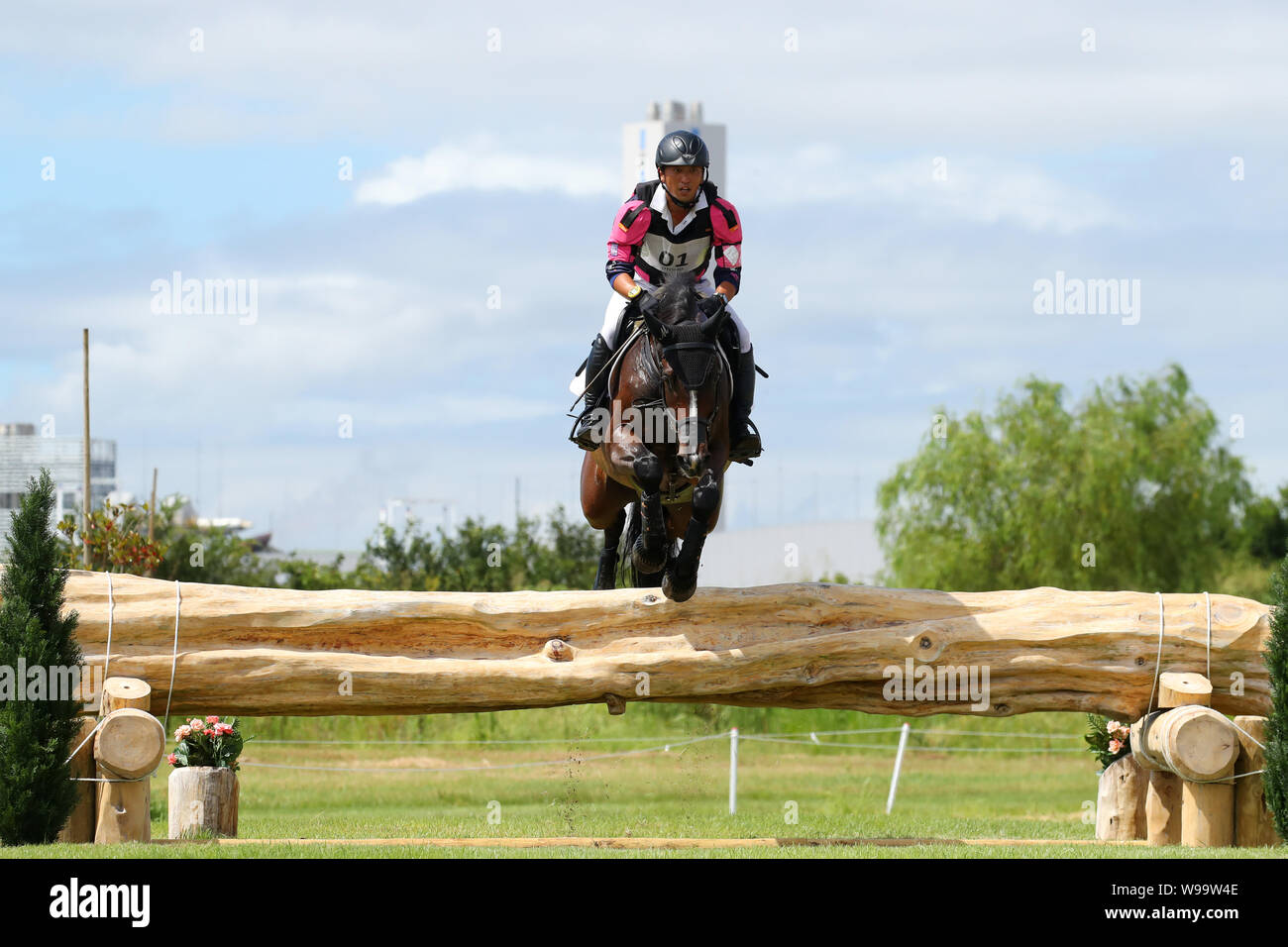 Tokyo, Japan. 13th Aug, 2019. Kazuya Otomo & Condorcet (JPN) Equestrian ...