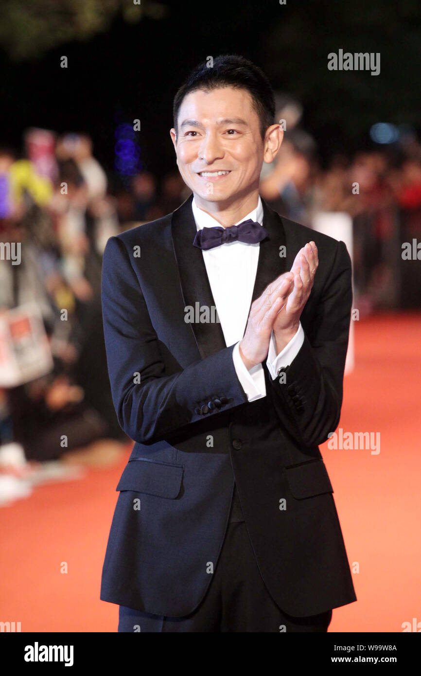 Hong Kong singer and actor Andy Lau is pictured on the red carpet ...