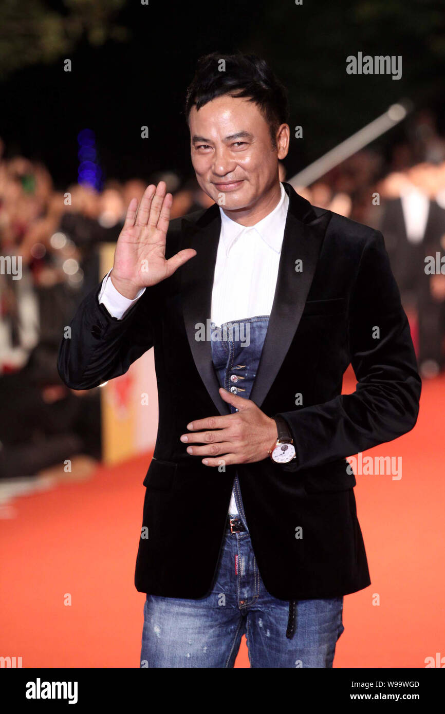 Hong Kong actor Simon Yam is pictured on the red carpet during the 48th ...