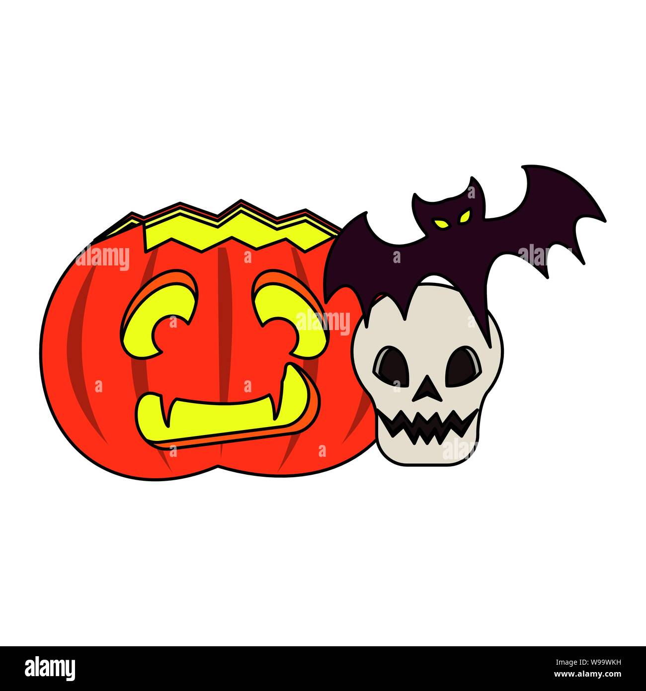 halloween october scary celebration cartoon Stock Vector Image & Art ...