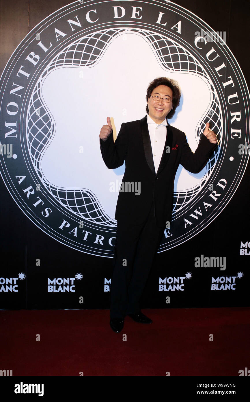 Chinese singer Liao Changyong attends the Montblanc de la Culture Arts ...