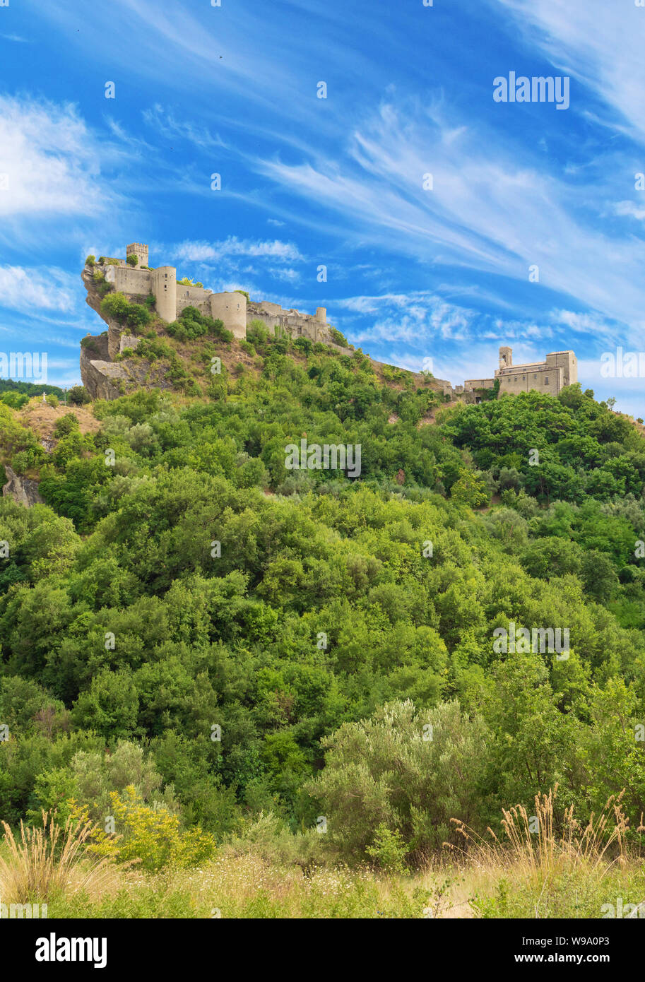 Roccascalegna (Italy) - The suggestive medieval castle on the rock in ...