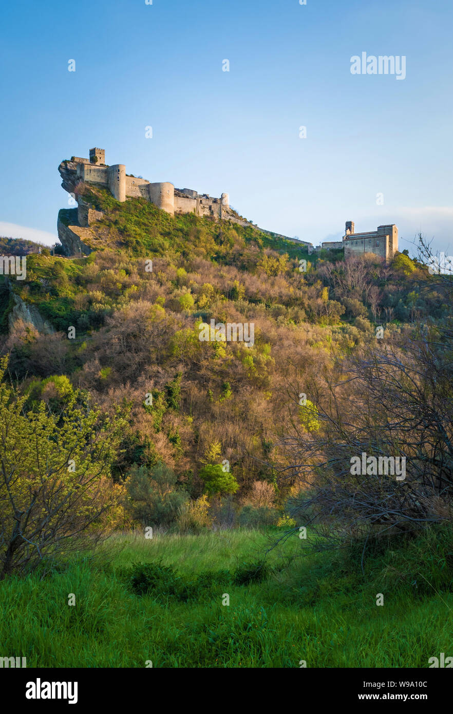 Roccascalegna (Italy) - The suggestive medieval castle on the rock in ...