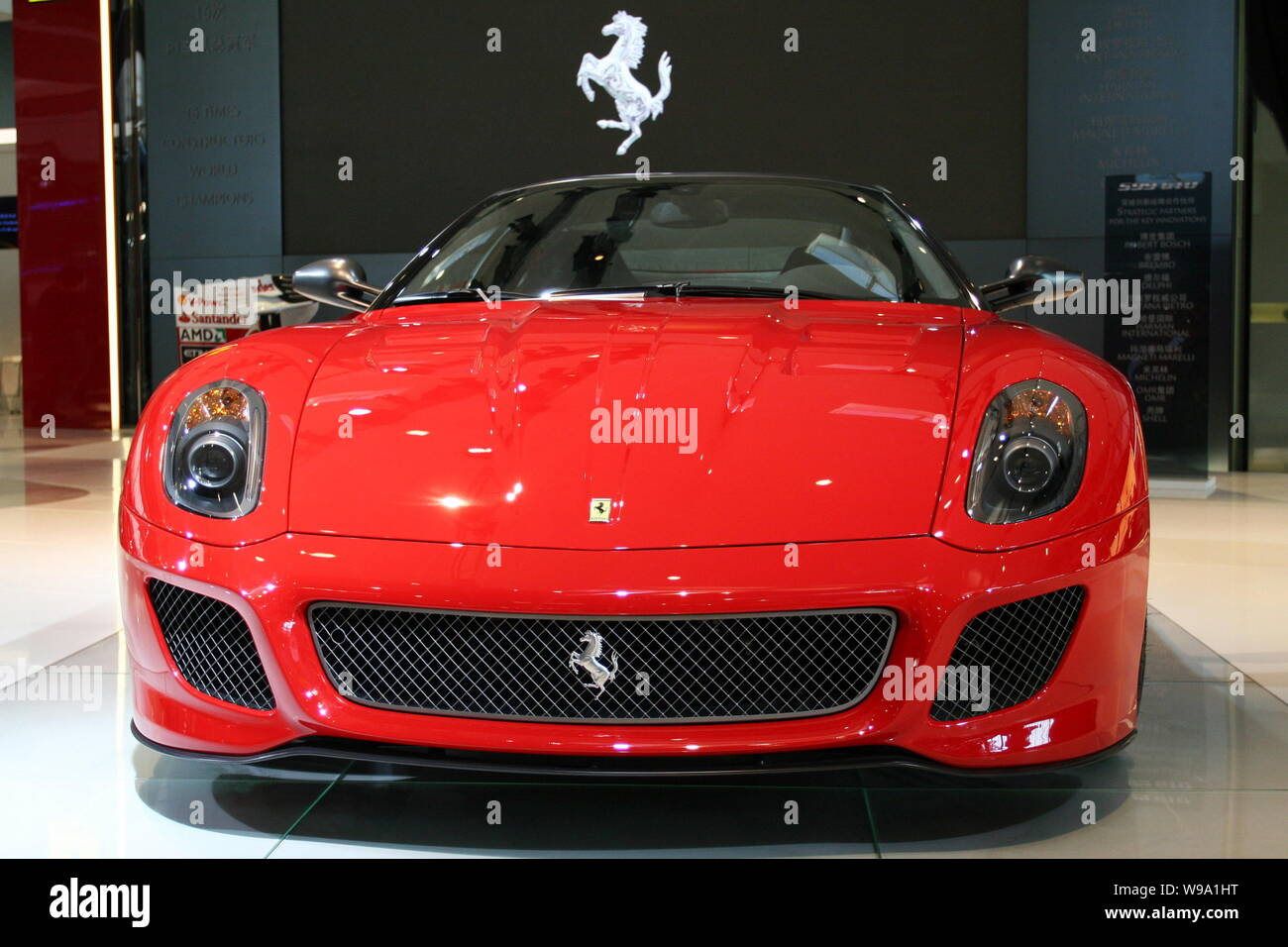 A Ferrari 599 GTO is displayed at the 11th Beijing International ...