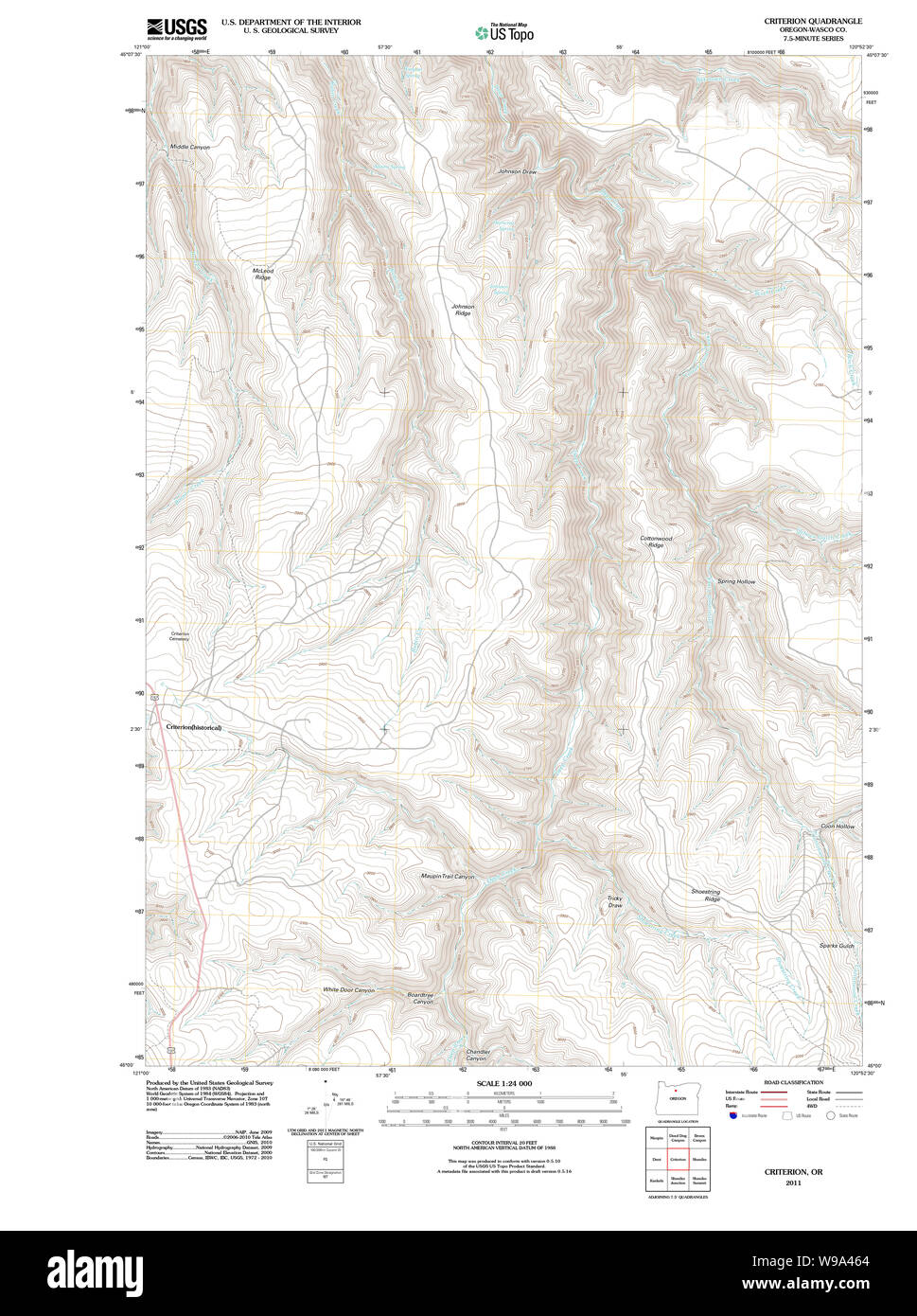 Map oregon usgs hi-res stock photography and images - Alamy