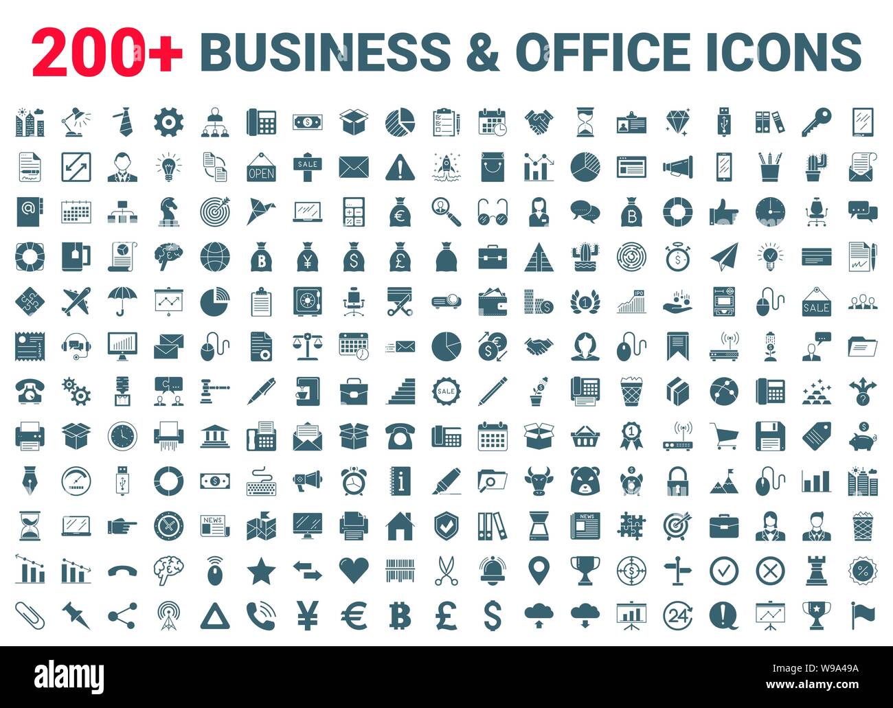 Office organization icons Stock Vector Images - Alamy