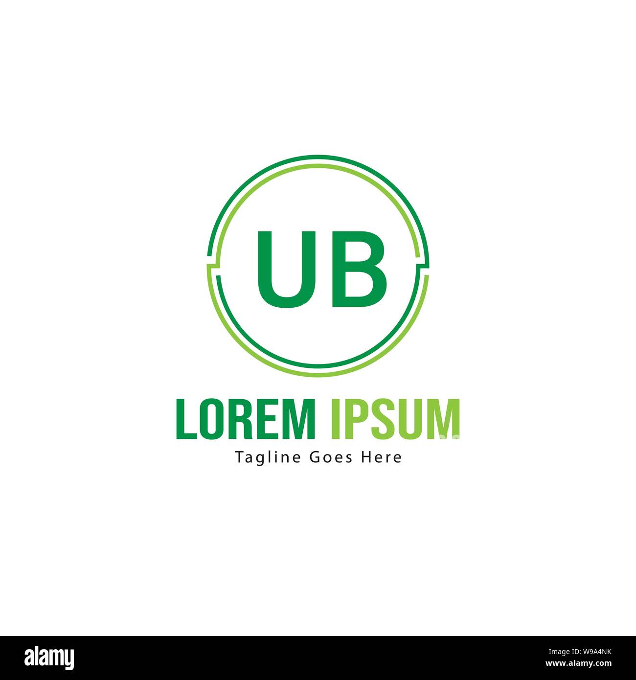 UB Letter Logo Design. Creative Modern UB Letters Icon Illustration ...