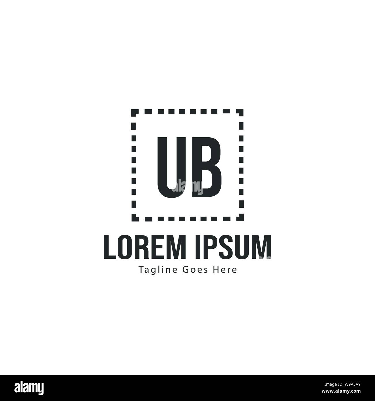 UB Letter Logo Design. Creative Modern UB Letters Icon Illustration ...