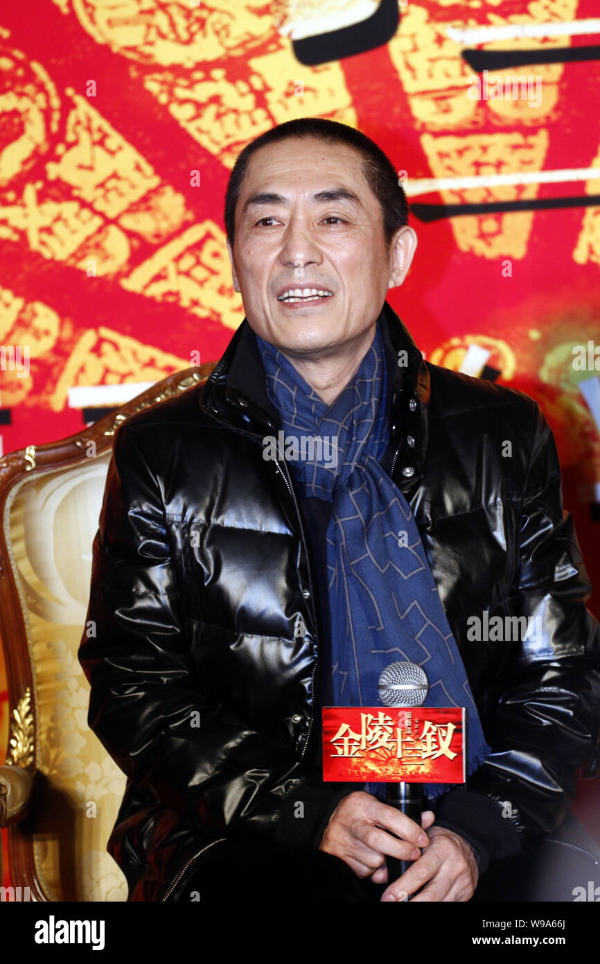 Chinese film director Zhang Yimou attends a press conference for the ...