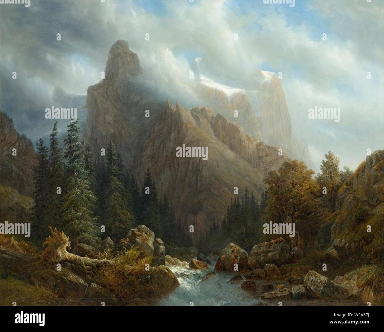 François Diday - Rosenlaui (1841 Stock Photo - Alamy