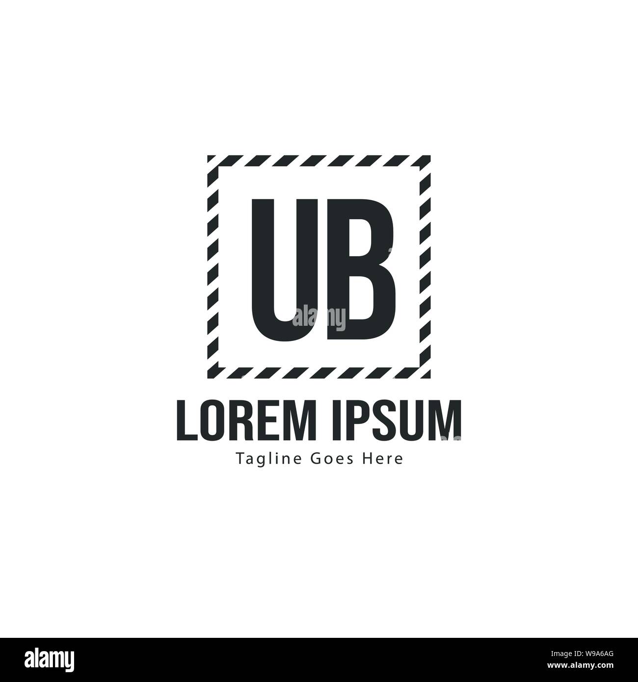 UB Letter Logo Design. Creative Modern UB Letters Icon Illustration ...