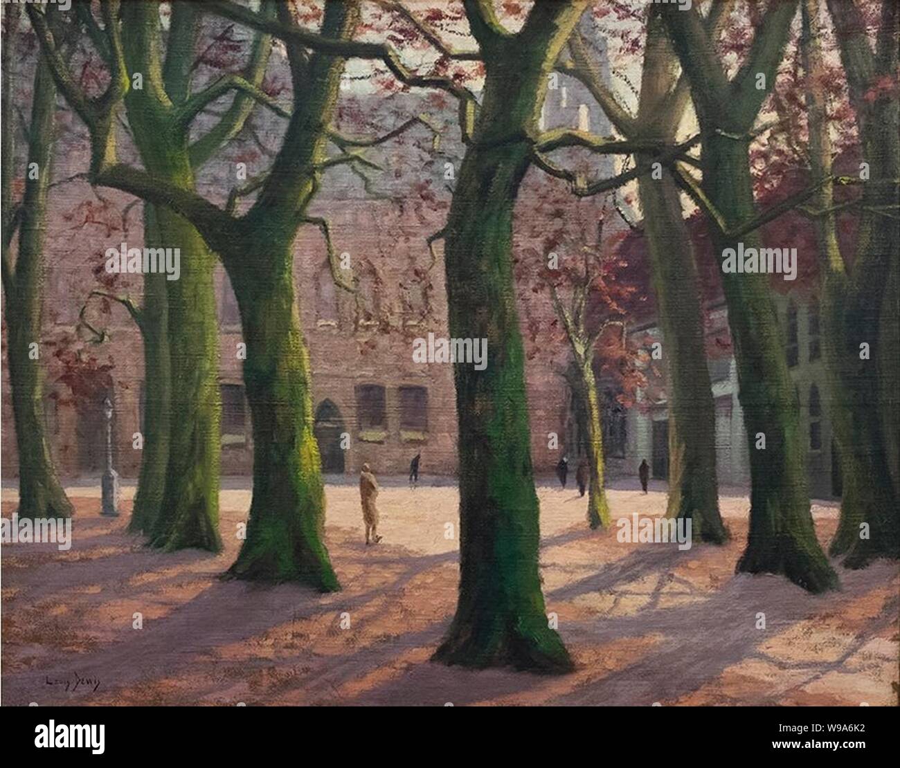 The Beguinage at Bruges by Louis Dewis Stock Photo - Alamy