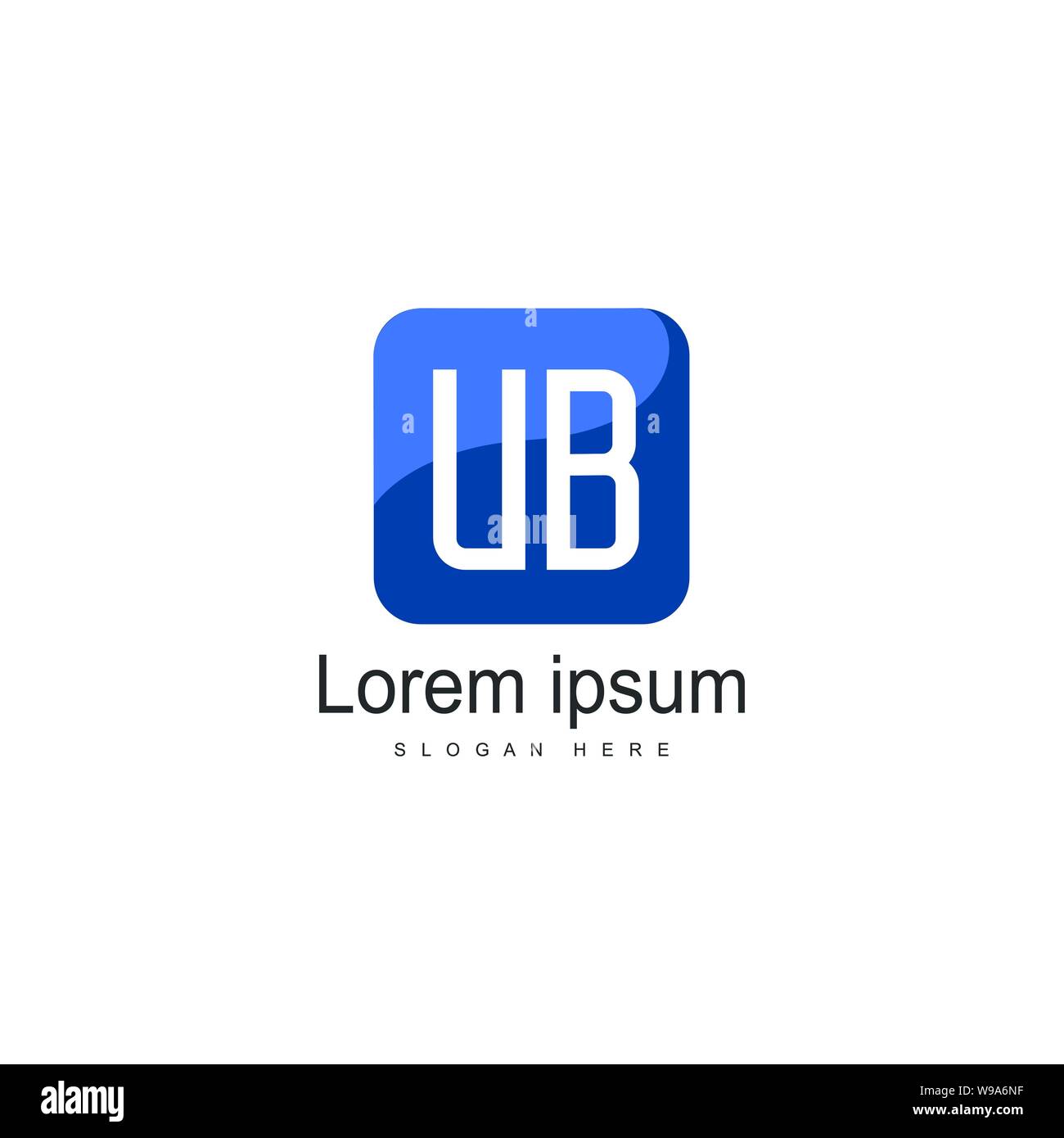 UB Letter Logo Design. Creative Modern UB Letters Icon Illustration ...