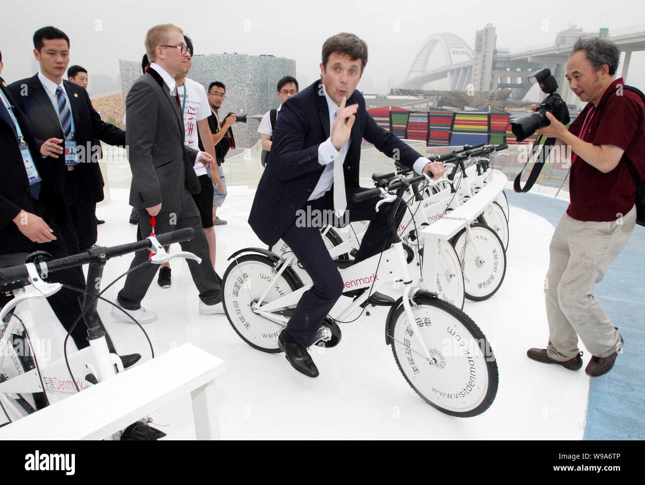 His Royal Highness Crown Prince Frederik of Denmark, second right ...