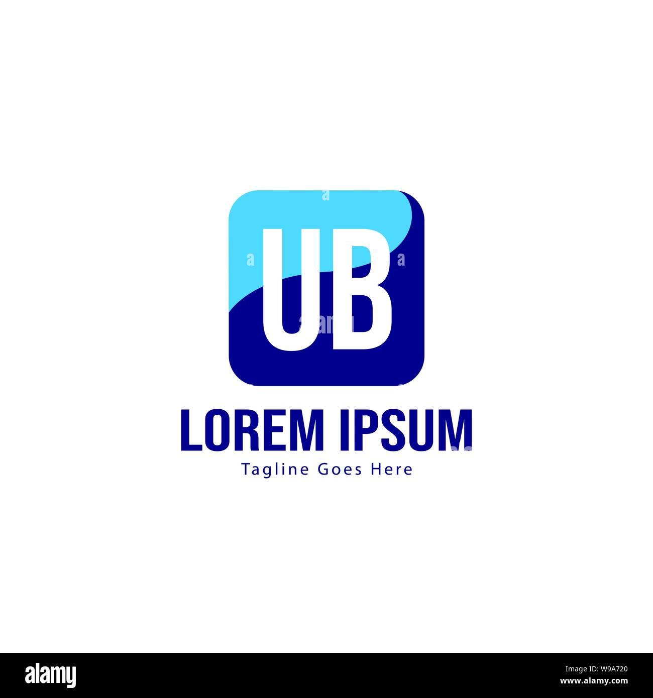 UB Letter Logo Design. Creative Modern UB Letters Icon Illustration ...