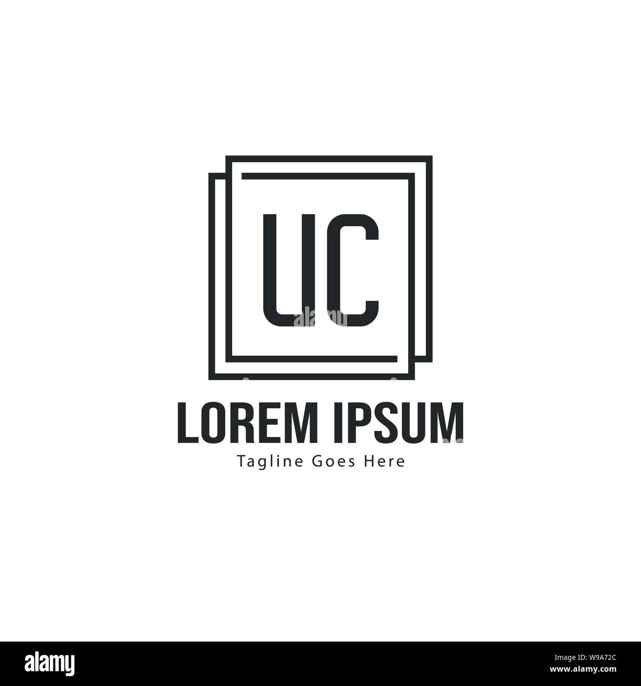 UC Letter Logo Design. Creative Modern UC Letters Icon Illustration ...