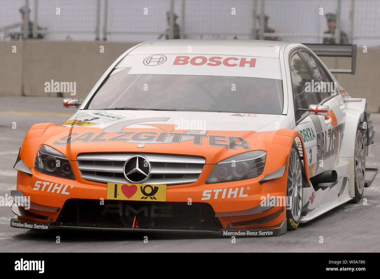 British racer Gary Paffett of the Salzgitter AMG Mercedes competes ...