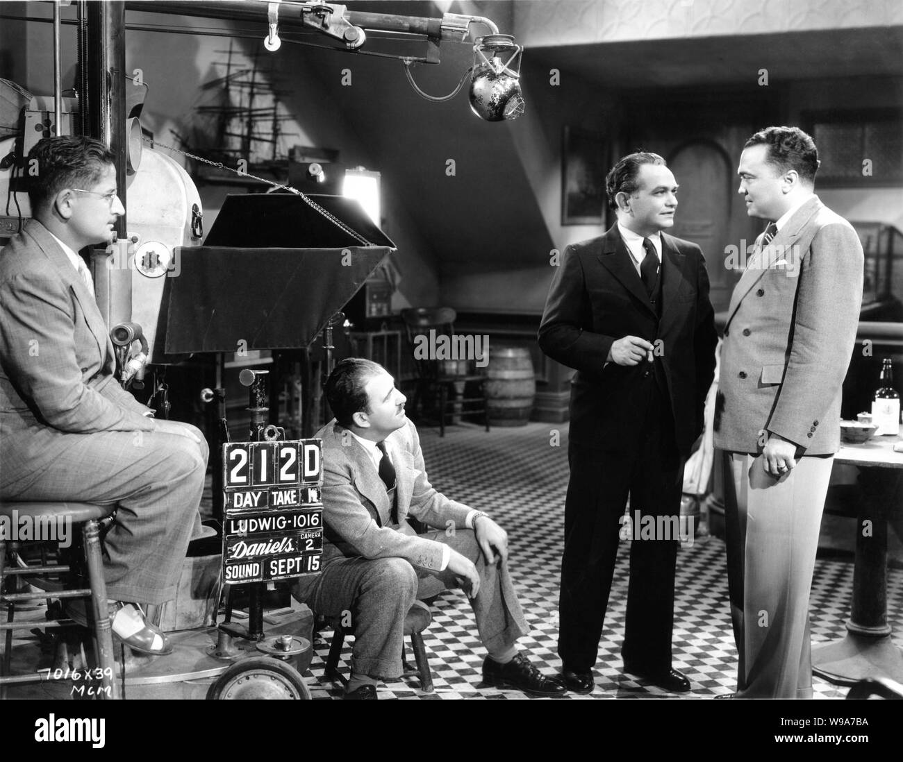 J. EDGAR HOOVER F. B. I. director visits EDWARD G. ROBINSON director ...