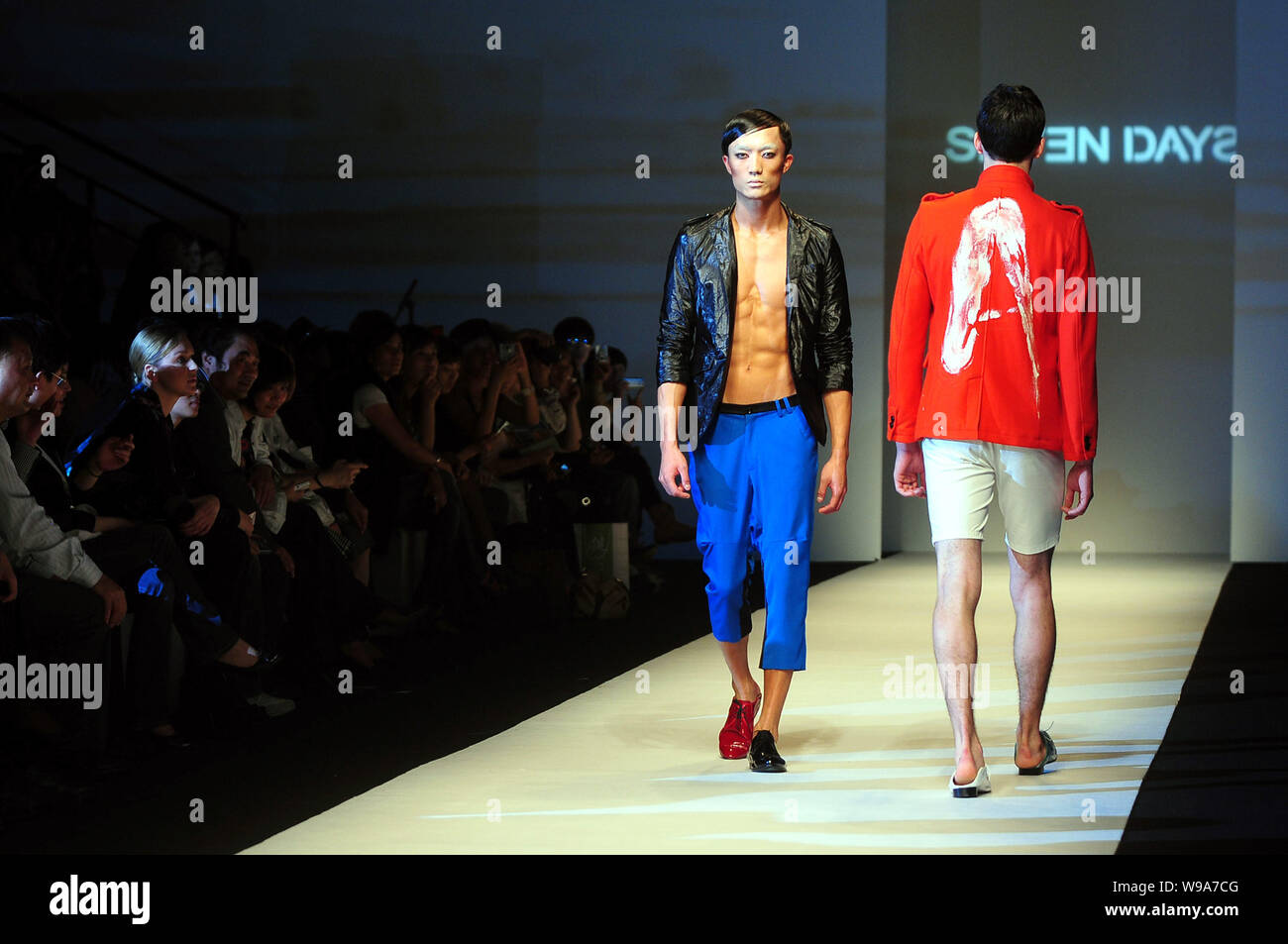 Models parade to show the new collections in the Seven Days fashion ...