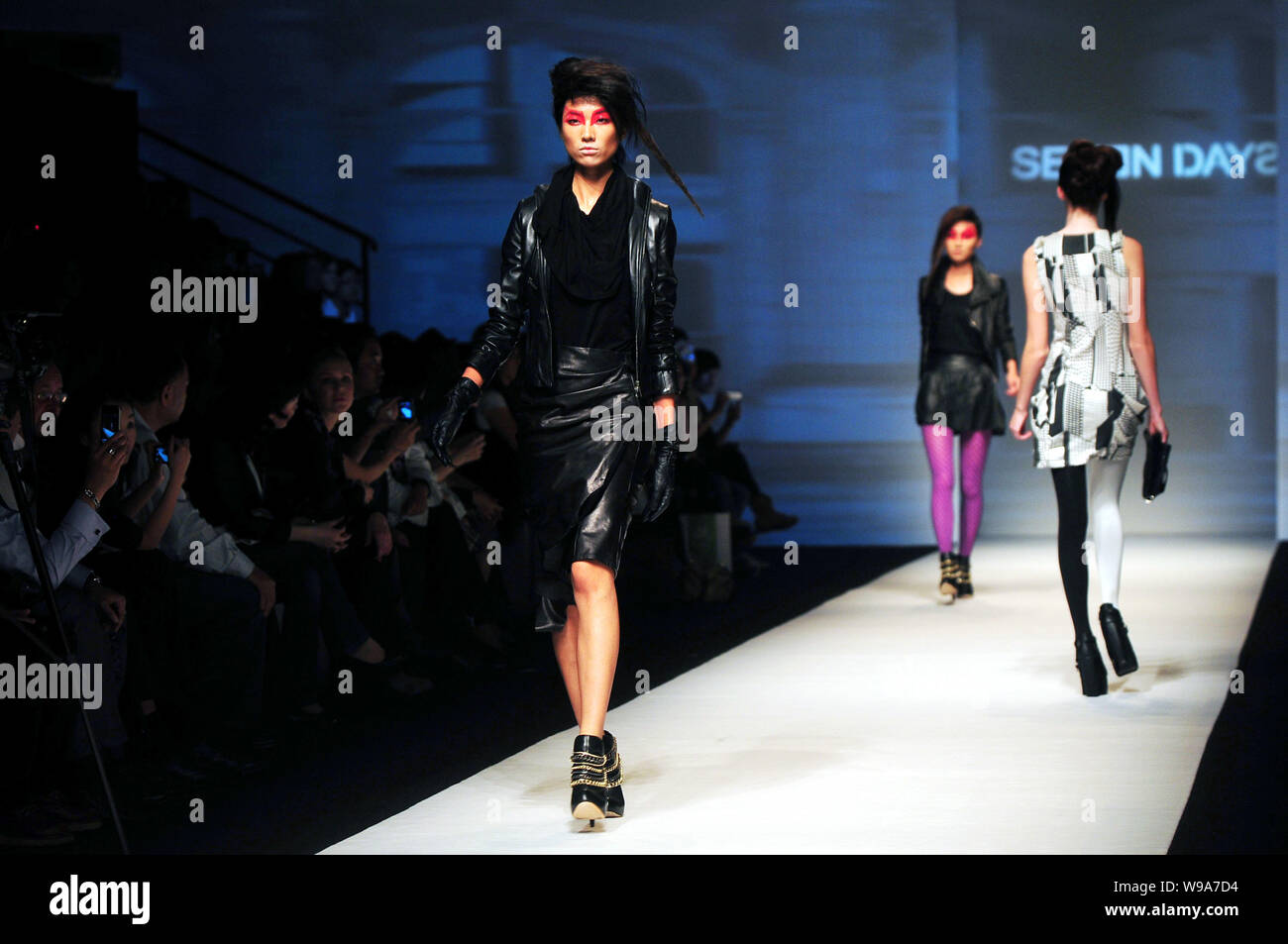 Models parade to show the new collections in the Seven Days fashion ...