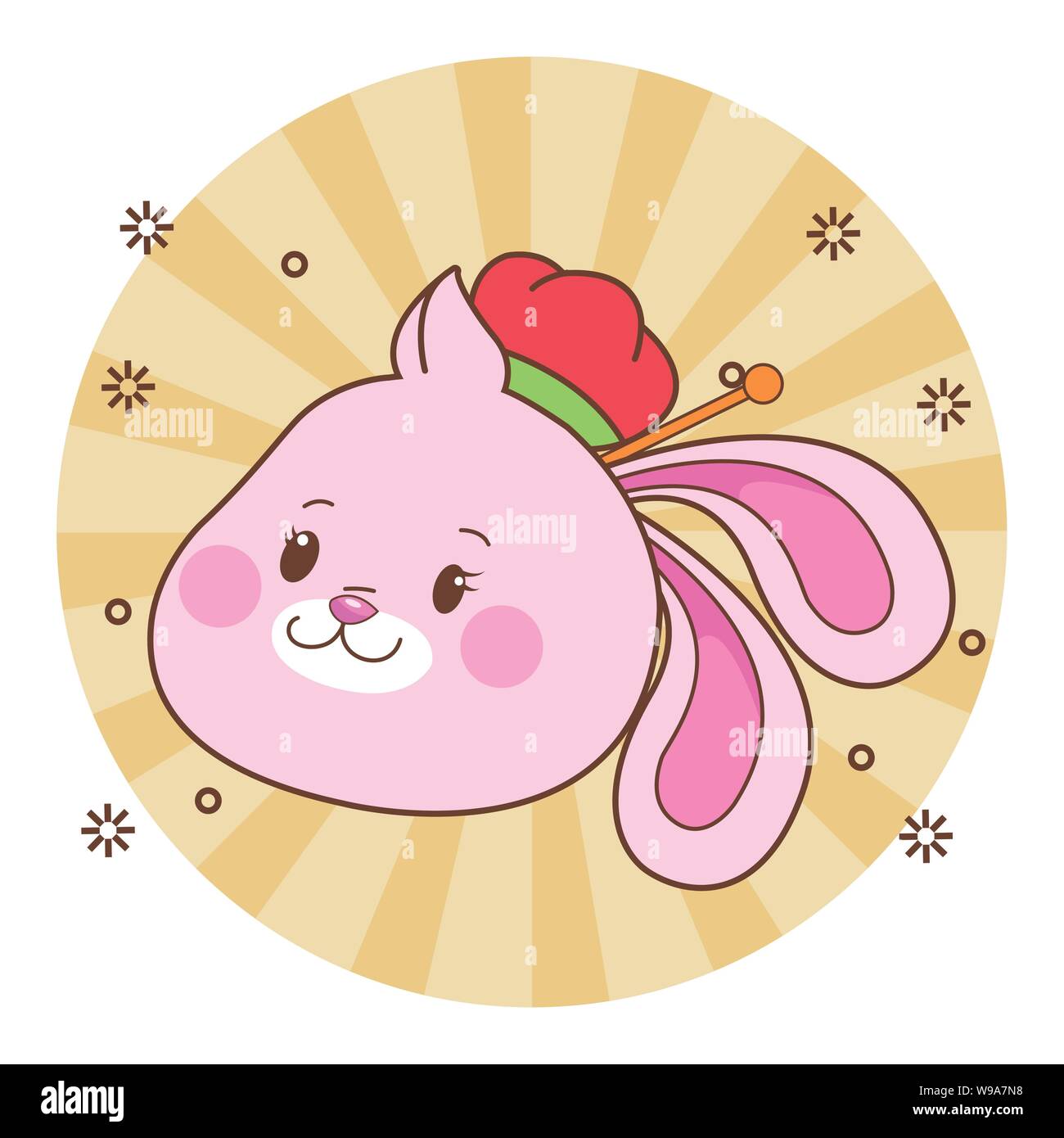 Mid face Stock Vector Images - Alamy