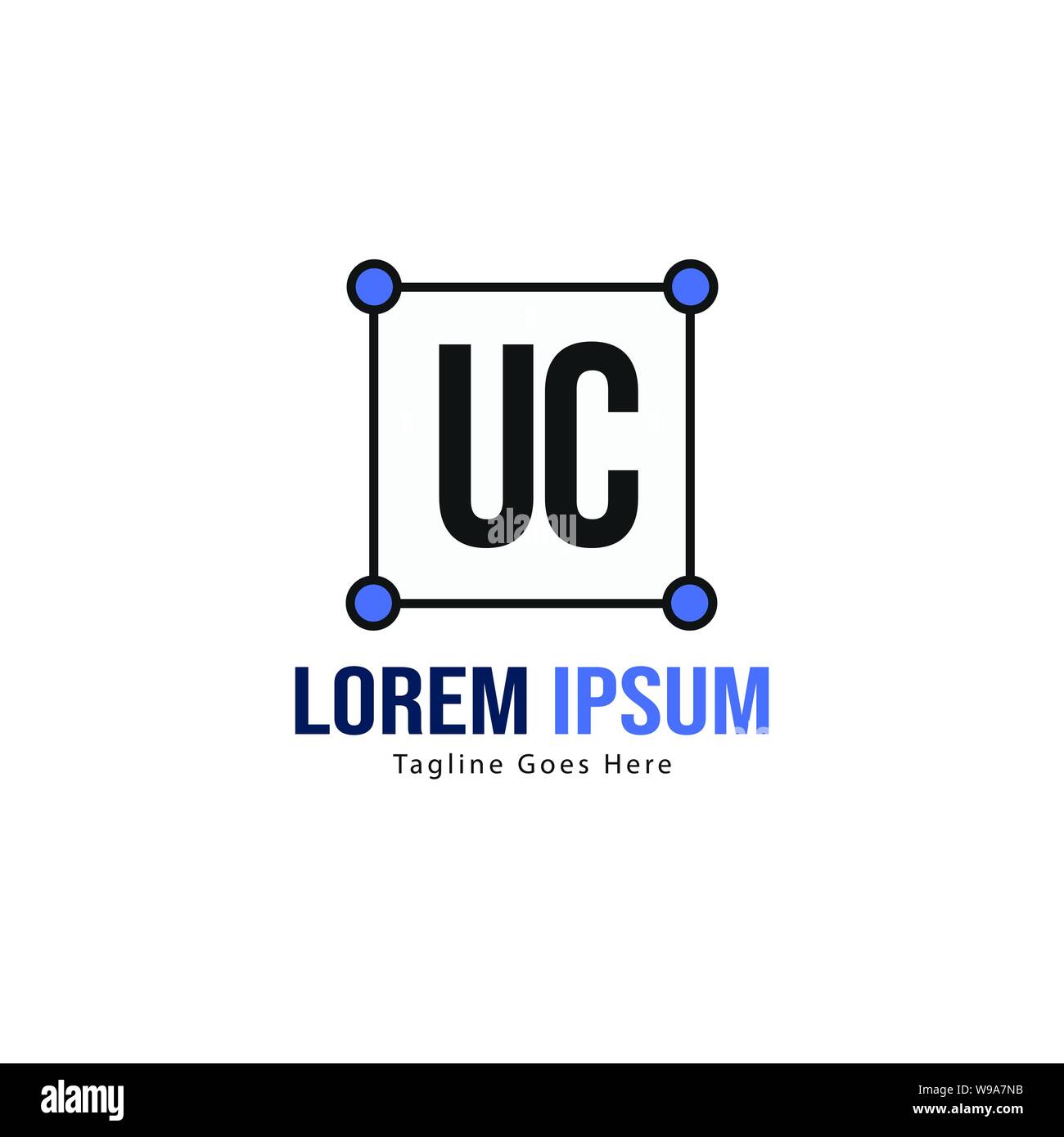 UC Letter Logo Design. Creative Modern UC Letters Icon Illustration ...