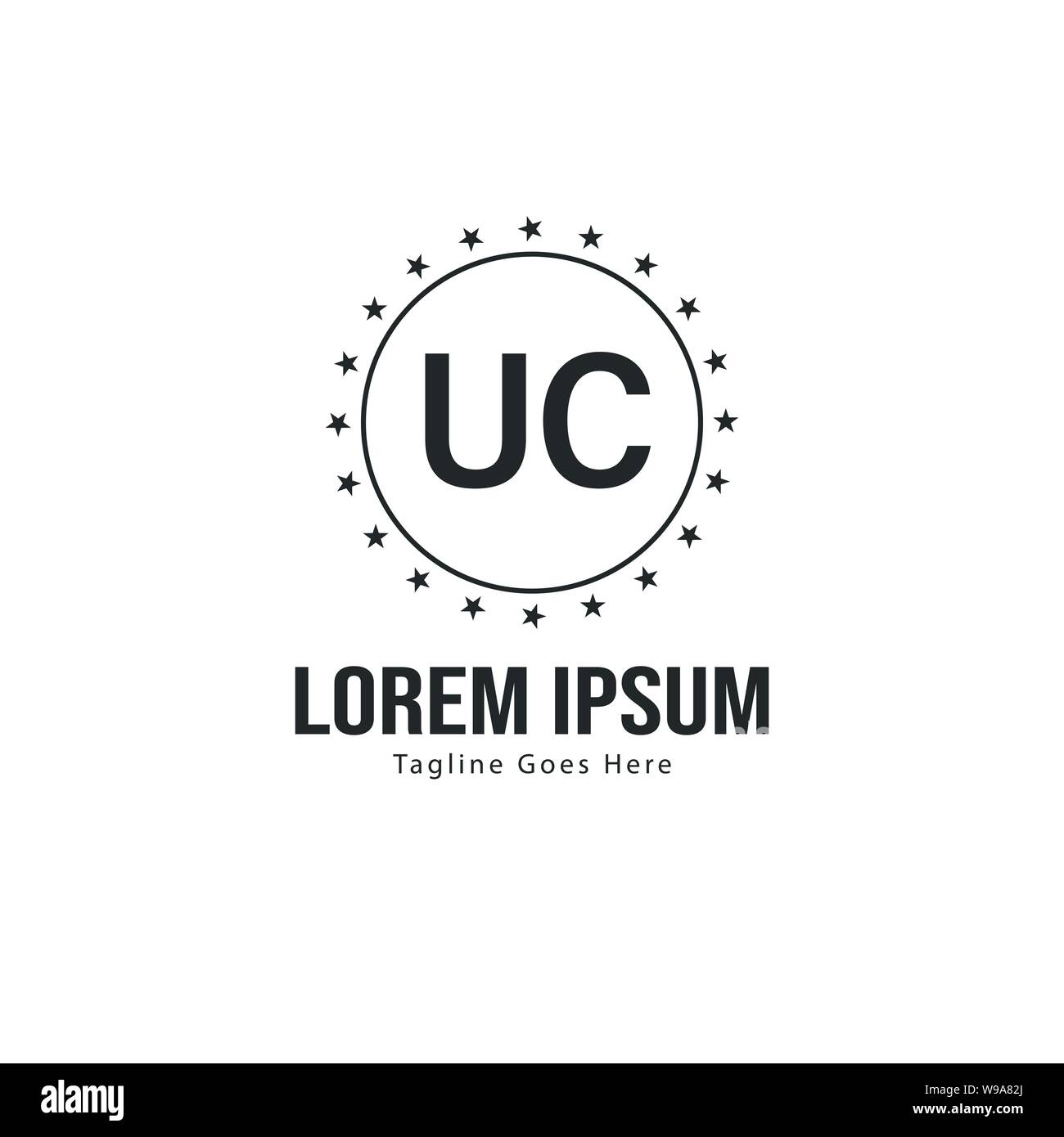UC Letter Logo Design. Creative Modern UC Letters Icon Illustration ...
