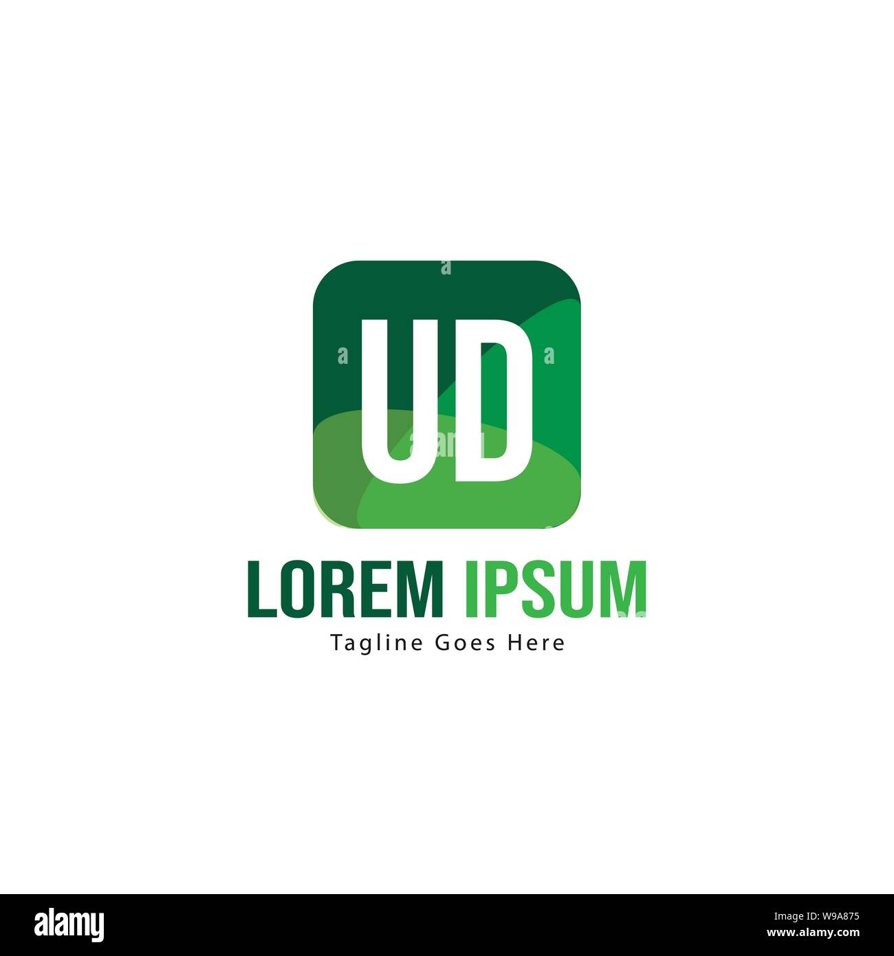 UD Letter Logo Design. Creative Modern UD Letters Icon Illustration ...
