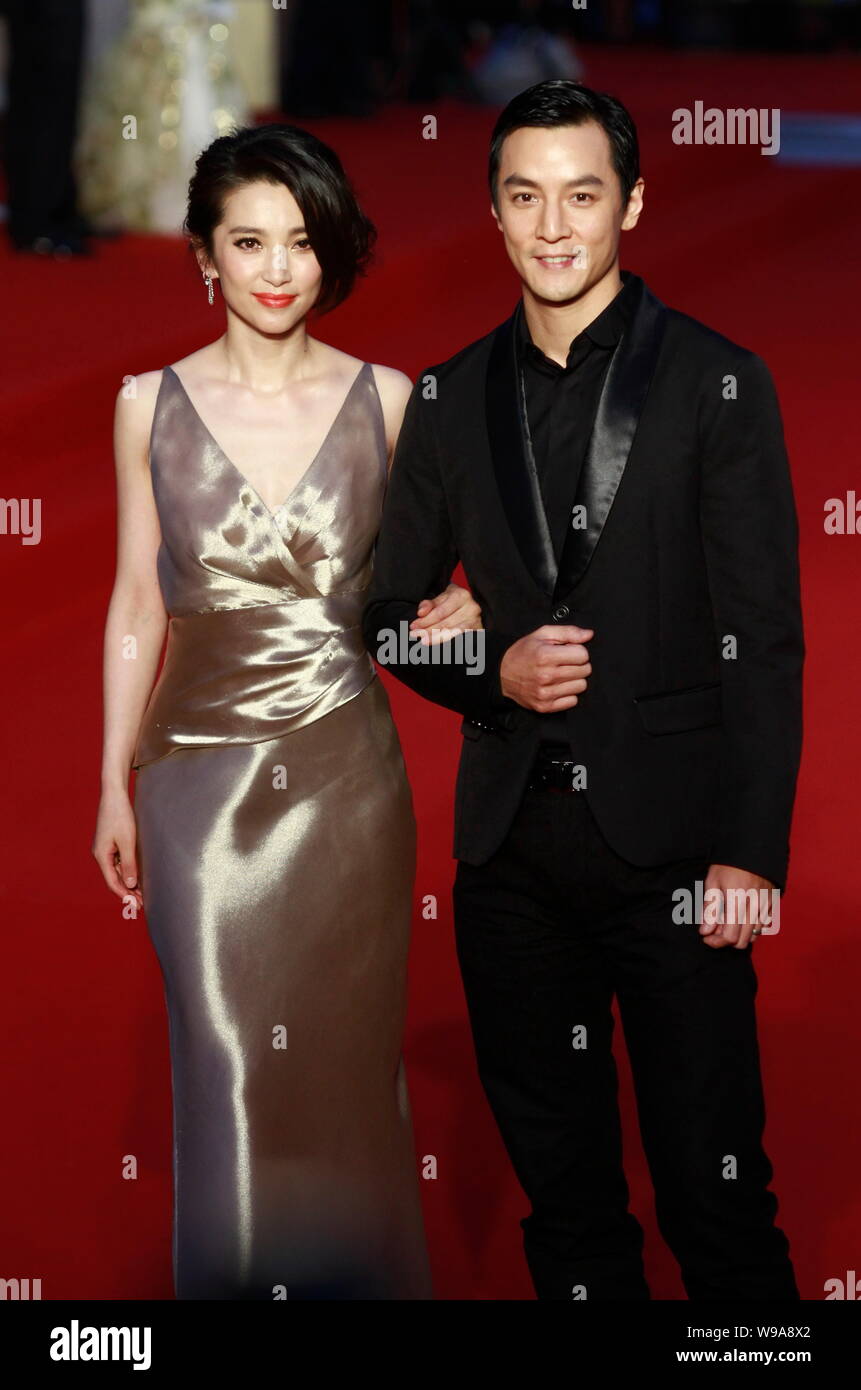 Chinese actress Li Bingbing and Hong Kong actor Daniel Wu pose on the ...